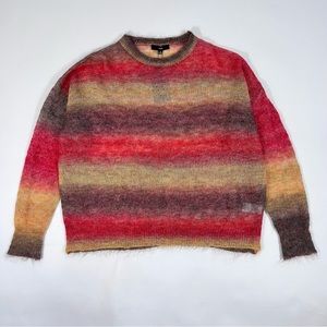 Fate | Sweaters | Nwt Fate Lightweight Stripe Fade Multi Color Mohair ...